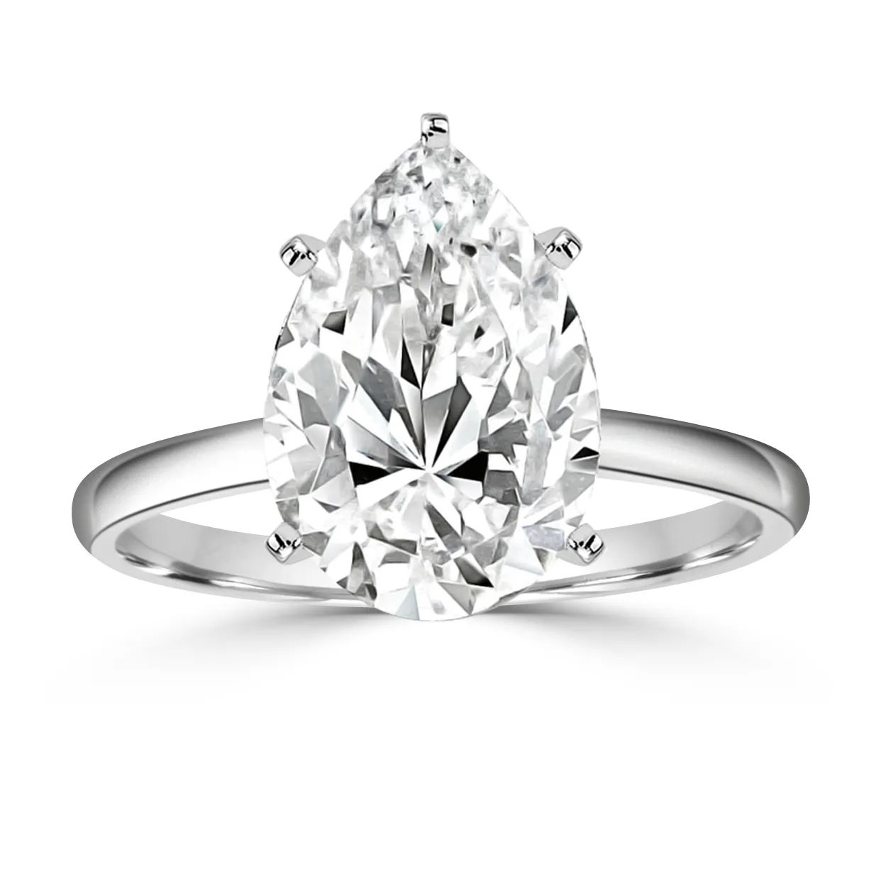 Pear Cut Engagement Rings | dimendSCAASI