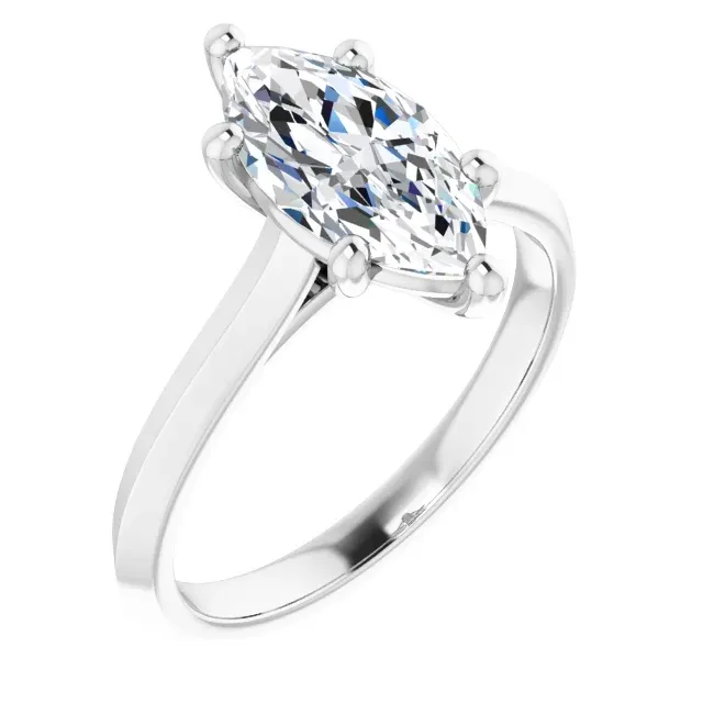 Marquise Cut Engagement Rings