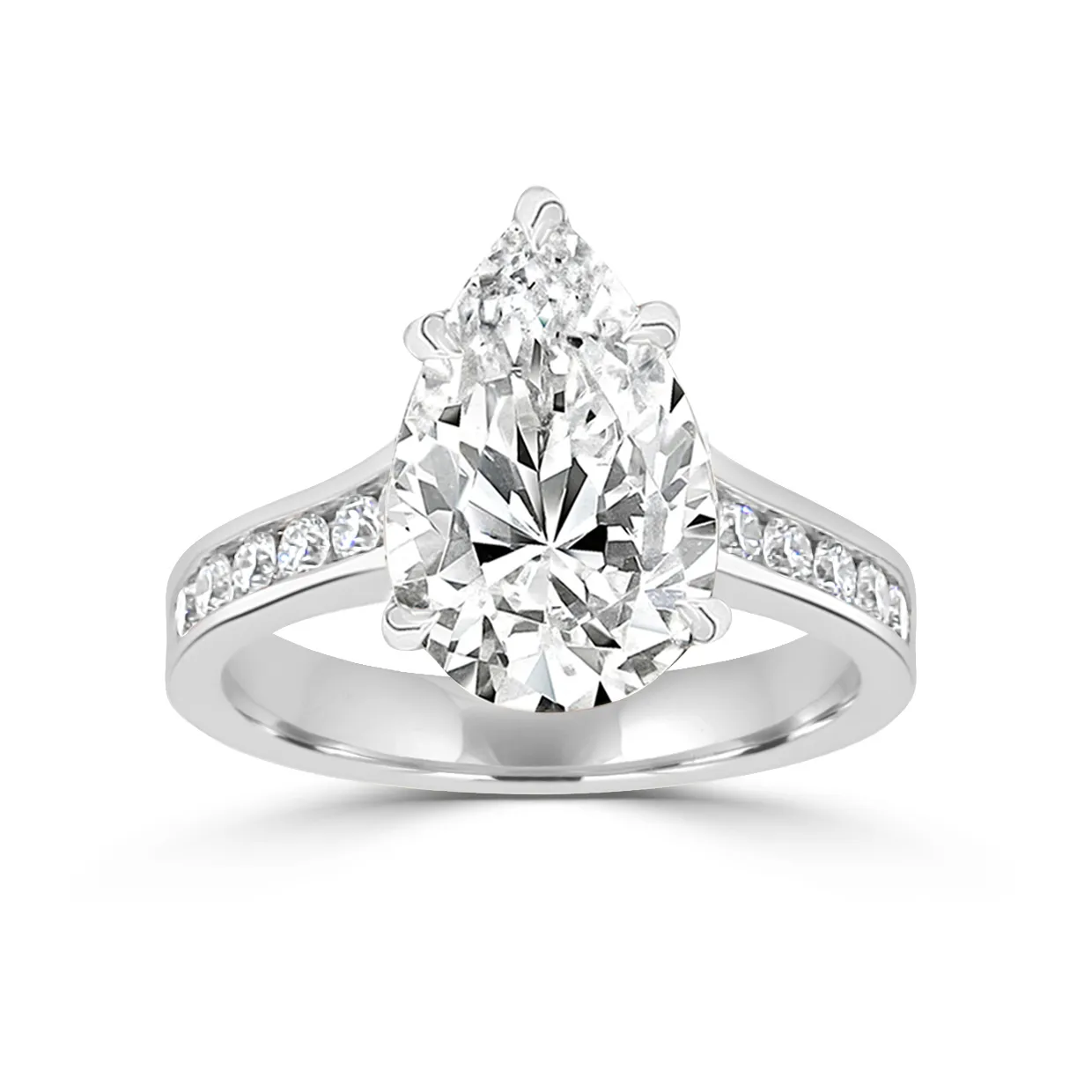 Pear Cut Engagement Rings | dimendSCAASI
