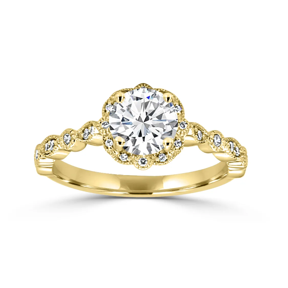 Yellow Gold Engagement Rings | Yellow Gold Diamond Engagement Rings ...