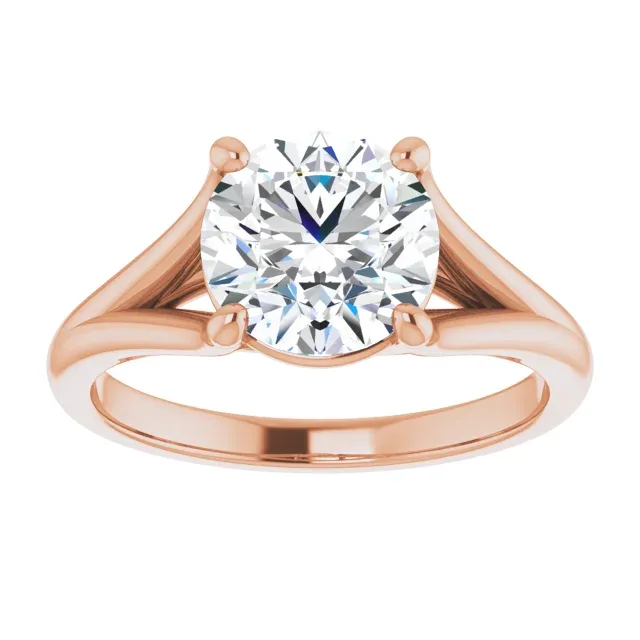 Rose Gold Engagement Rings | Engagement Ring Rose Gold - dimend SCAASI ...