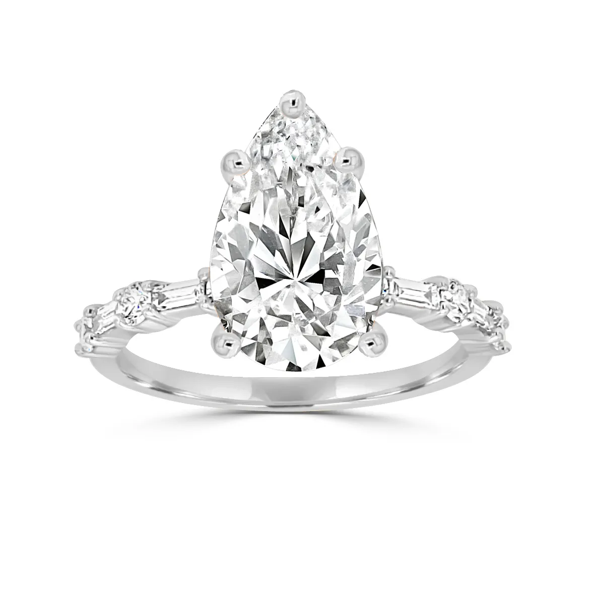 Pear Cut Engagement Rings | dimendSCAASI