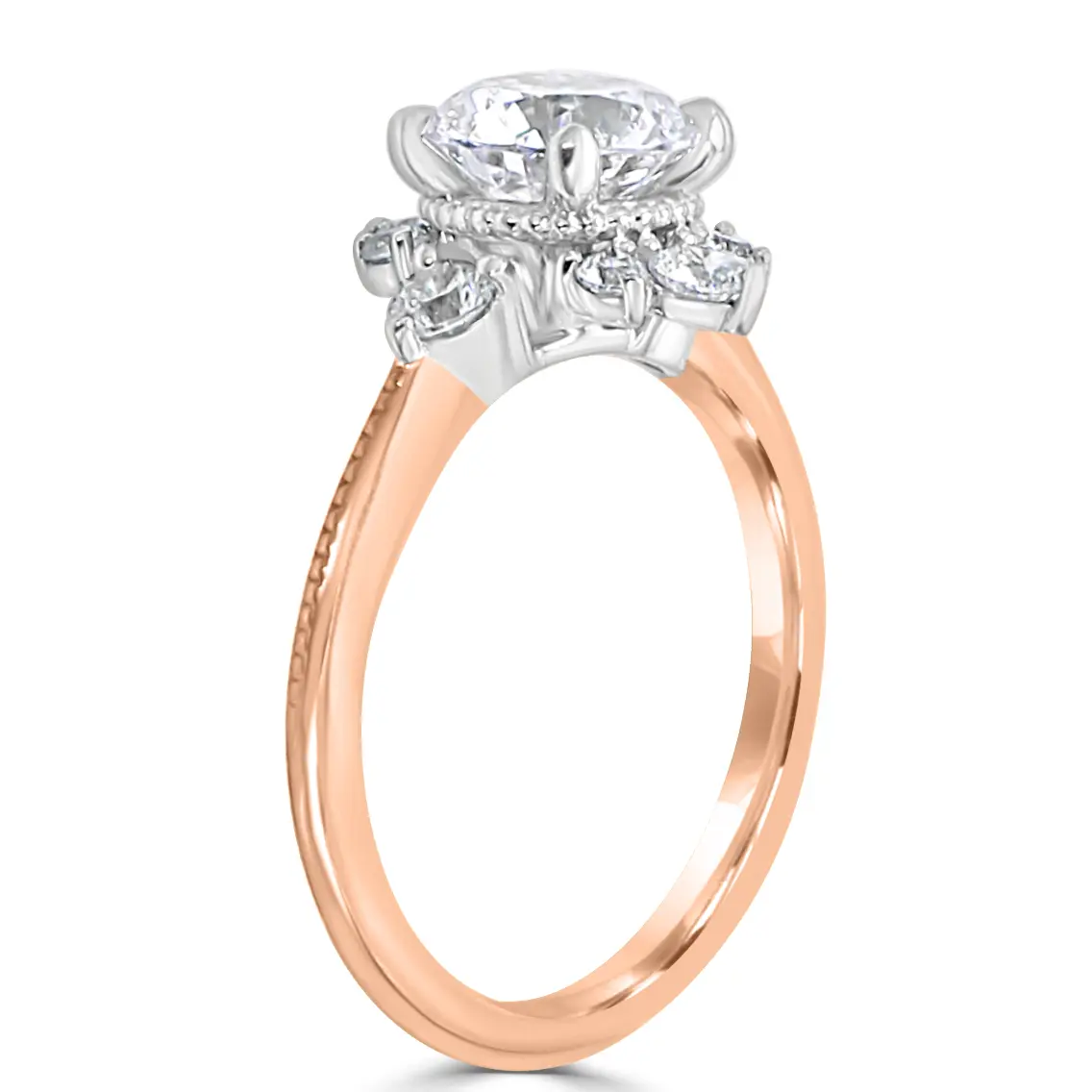 Rose Gold Engagement Rings | Engagement Ring Rose Gold - dimend SCAASI ...