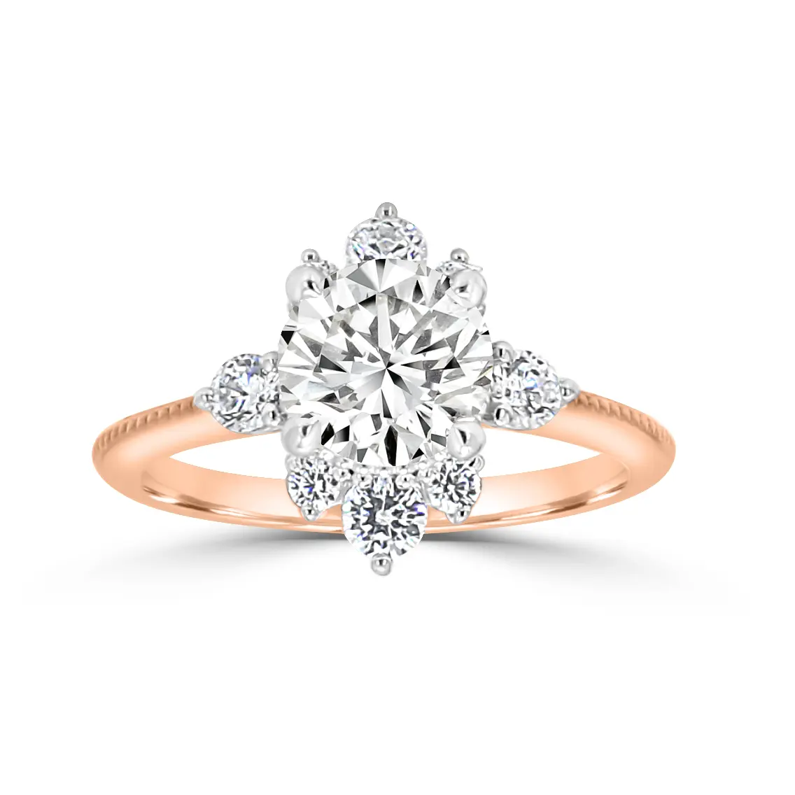 Rose Gold Engagement Rings | Engagement Ring Rose Gold - dimend SCAASI ...