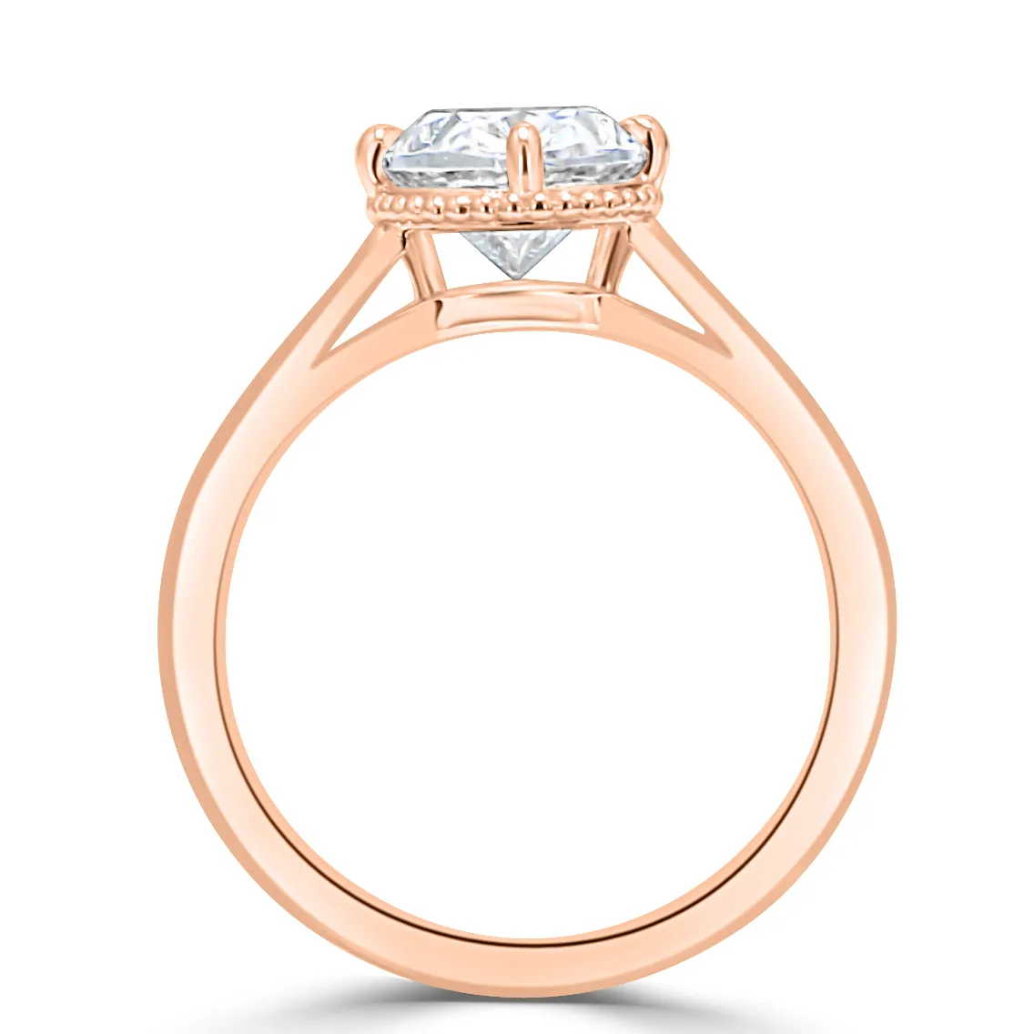 Rose Gold Engagement Rings | Engagement Ring Rose Gold - dimend SCAASI ...