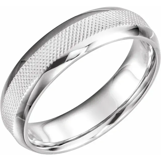 Men's Textured Wedding Bands | Textured Men's Wedding Bands - dimend ...