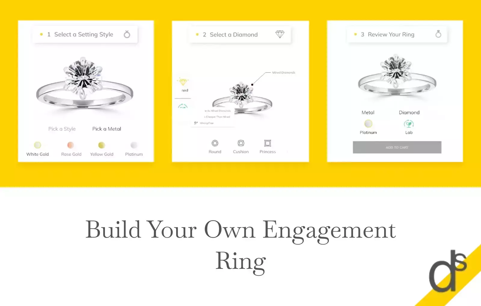 Build Your Own Engagement Ring in Three Easy Steps - BYOR | dimendSCAASI